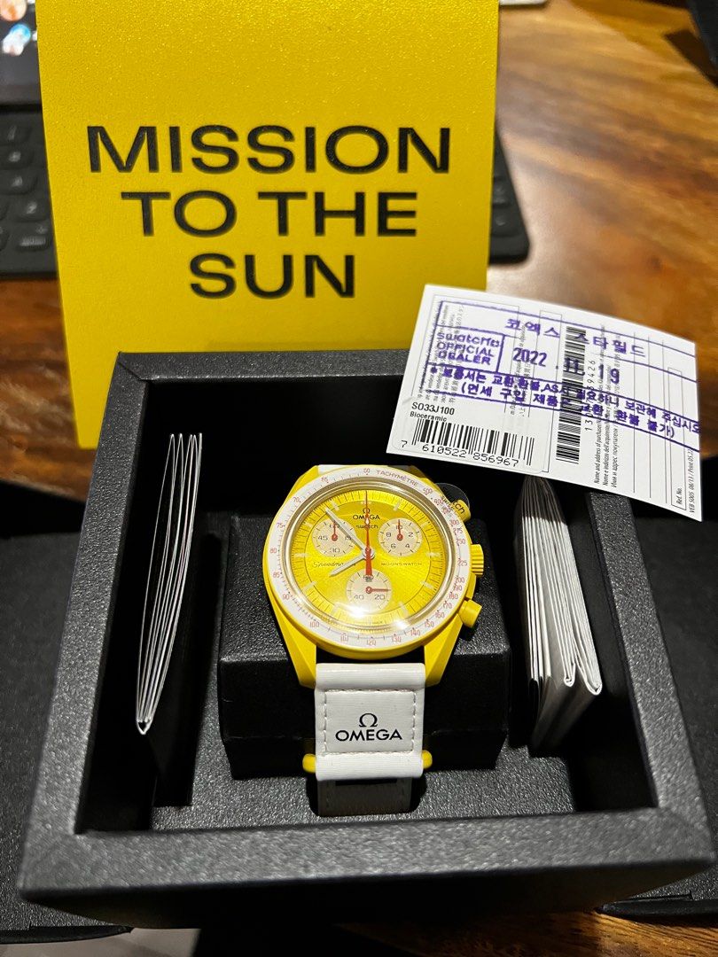 Swatch moonswatch Mission to Sun, Women's Fashion, Watches & Accessories, Watches on Carousell