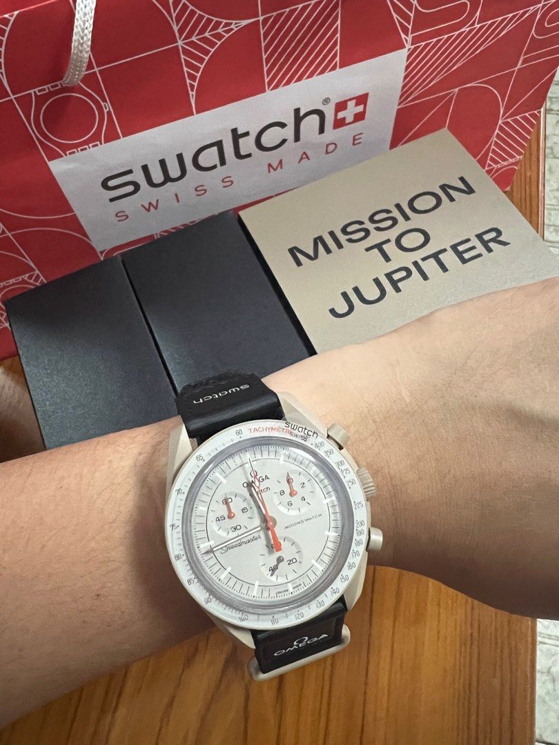 SWATCH X OMEGA - JUPITER, Luxury, Watches on Carousell