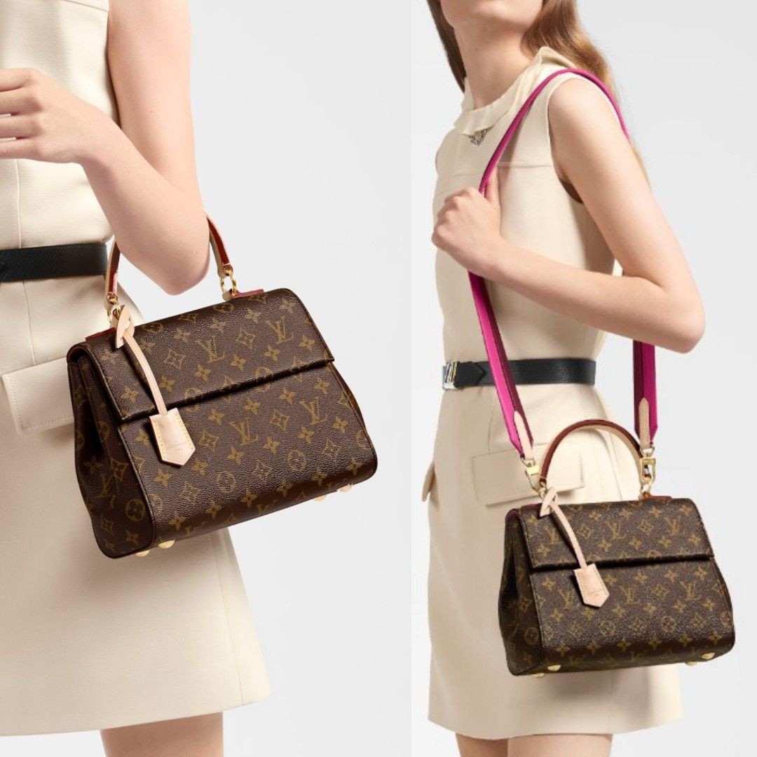 Tas LVI Cluny Monogram Handle Bag Set Box, Barang Mewah, Tas & Dompet ...