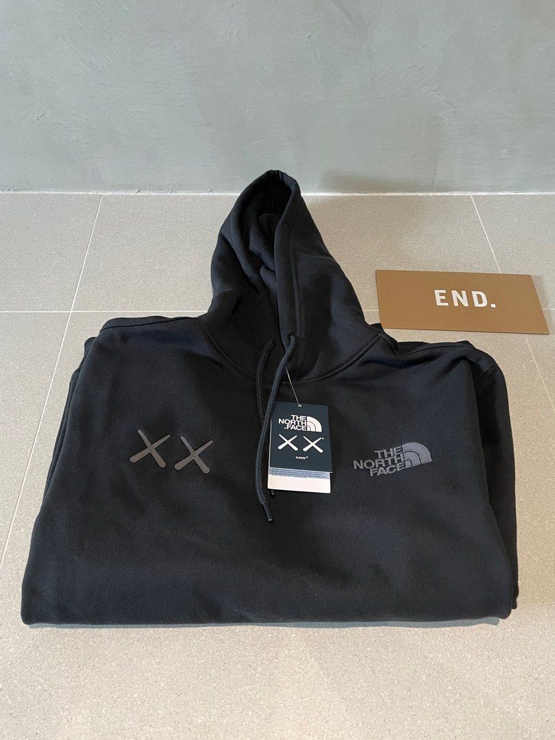 The North Face X Kaws Hoodie Black, Men's Fashion, Tops & Sets, Hoodies ...