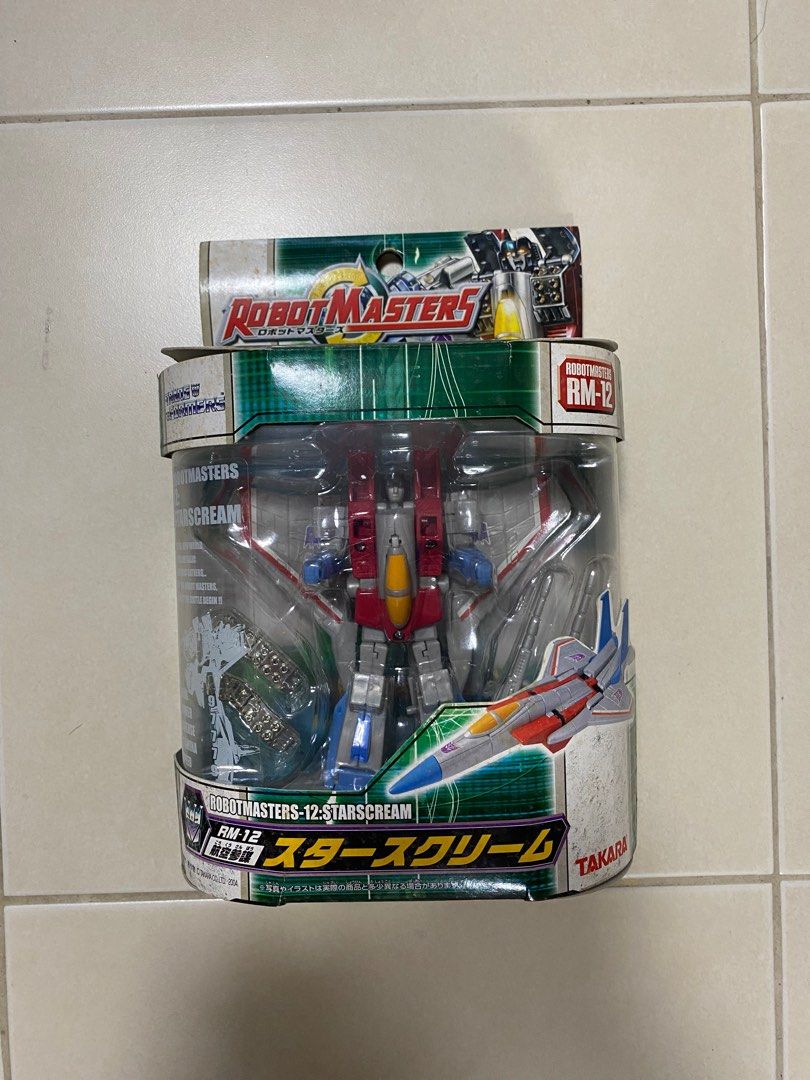 Set of 3 Transformers Takara Robot Masters Starscream Thundercracker ...