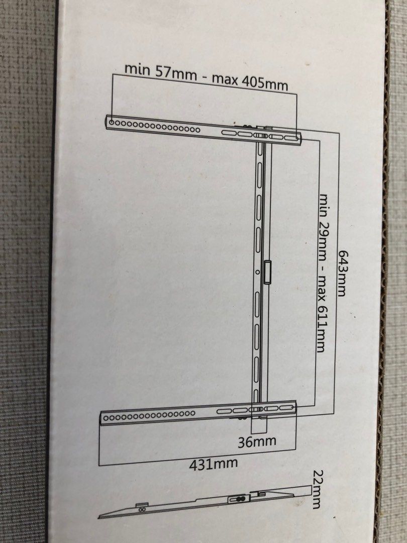 TV Wall Mount Titan SGB 400, Furniture & Home Living, Furniture ...