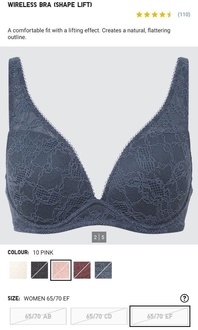 Uniqlo wireless bra (shape lift), Women's Fashion, New Undergarments ...
