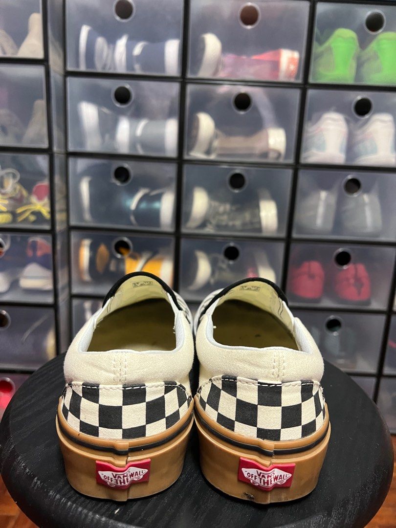 Vans Classic Slip-on (Gum Block) Checkerboard, Men's Fashion, Footwear ...
