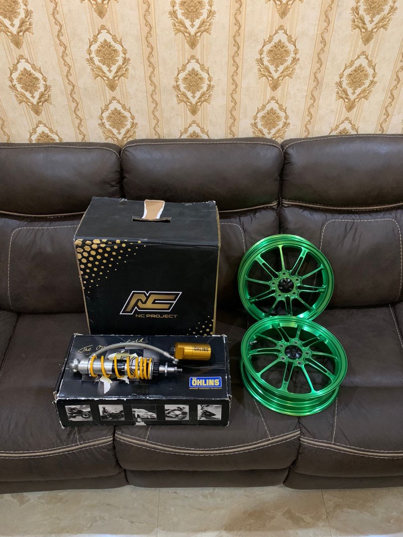 Velg nc project drag & ohlins ho series vespa, Motor di Carousell