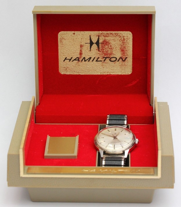 Vintage HAMILTON Stainless Automatic Mens Watch (1070) w/ Original Box ...