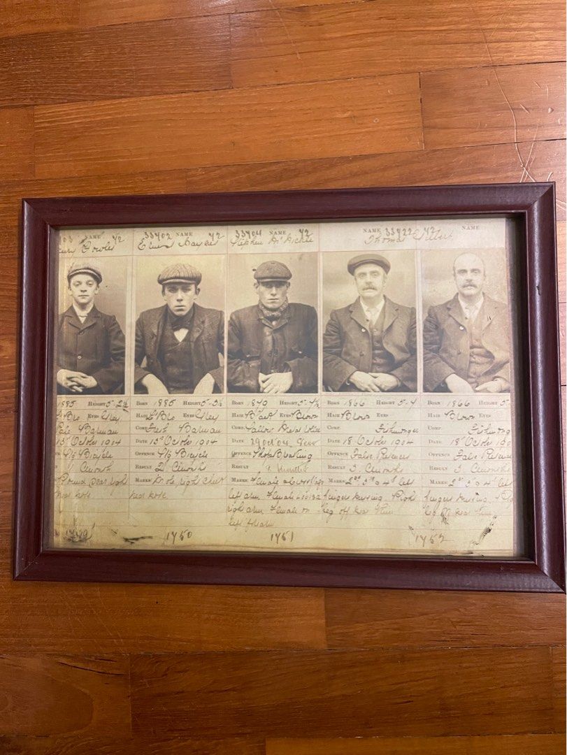 Vintage mafia gangster photo frame, Hobbies & Toys, Memorabilia ...