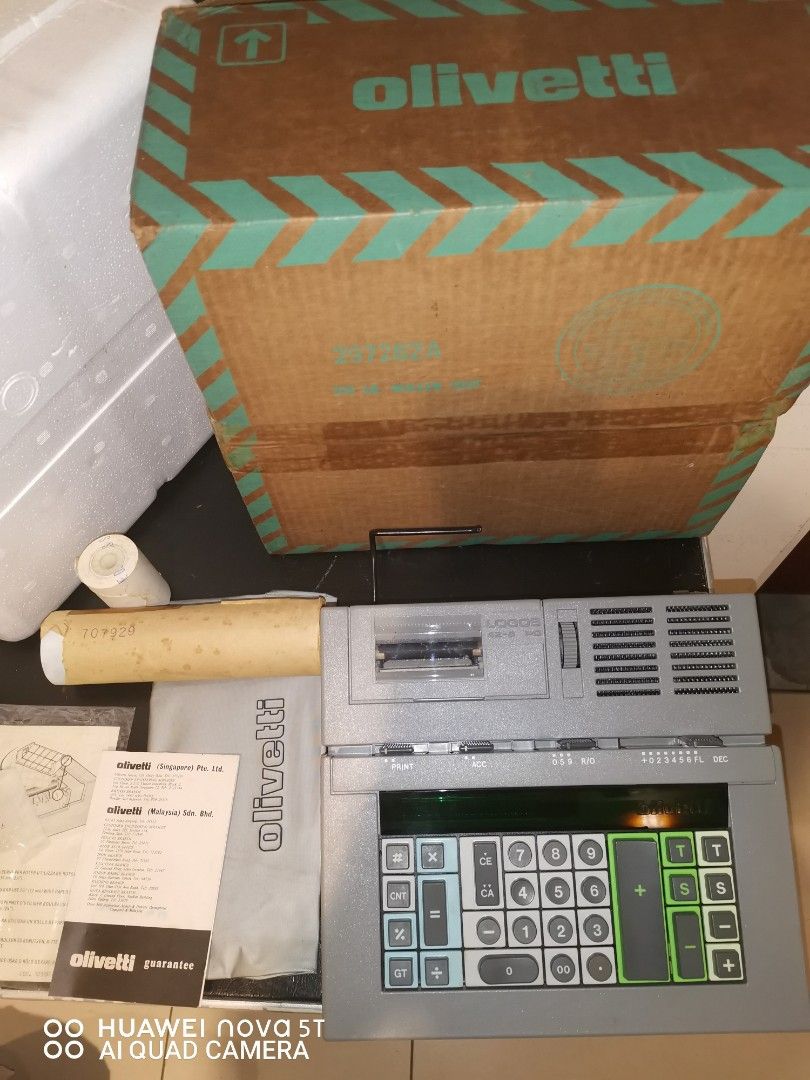 Vintage Olivetti Logos 42-a Office Calculator Adding Machine, Hobbies & Toys, Memorabilia ...