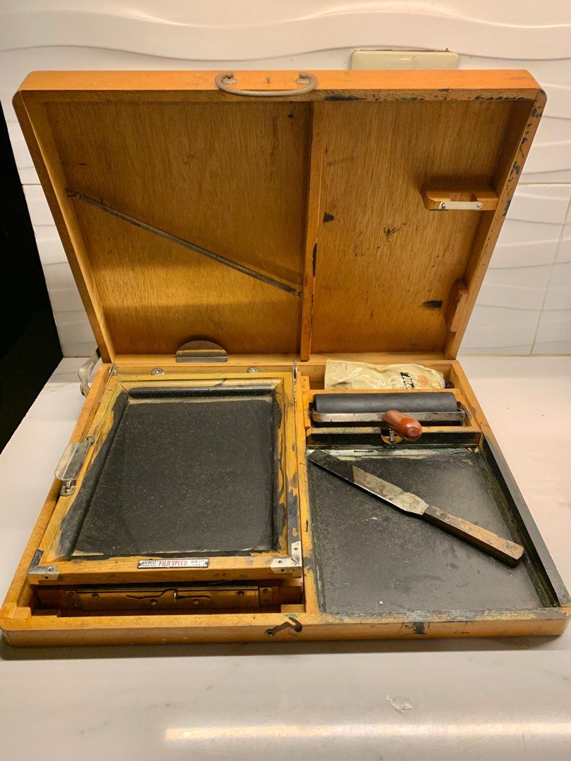 VINTAGE PORTABLE MIMEOGRAPH IN WOOD CASE | MID -50's -60's MIMEOGRAPH ...