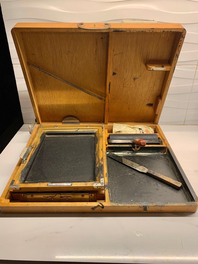 VINTAGE PORTABLE MIMEOGRAPH IN WOOD CASE | MID -50's -60's MIMEOGRAPH ...