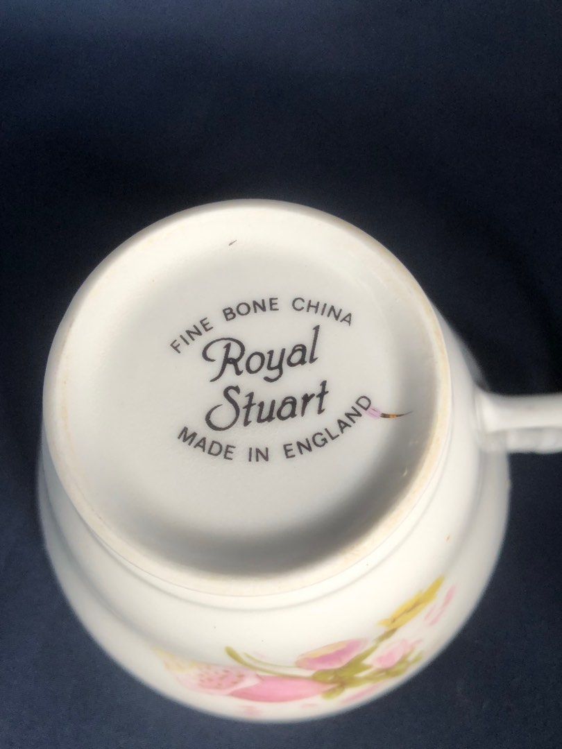 Vintage Royal Stuart teaset trio fine bone china, Hobbies & Toys ...