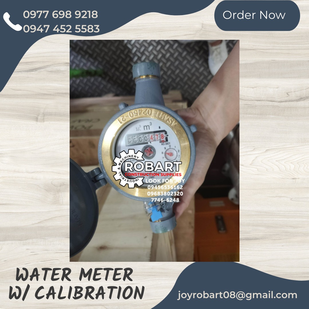 WATER METER W/ CALIBRATION, Commercial & Industrial, Construction Tools ...