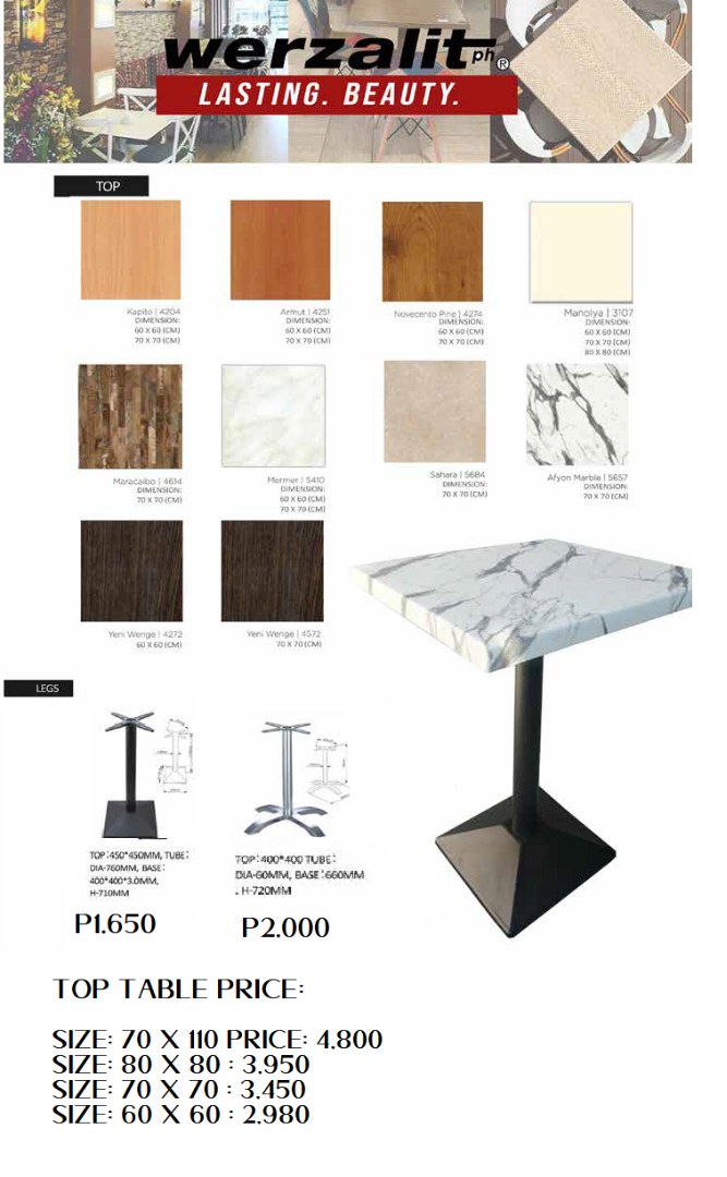 WERZALIT TABLE SET, Furniture & Home Living, Furniture, Tables & Sets ...