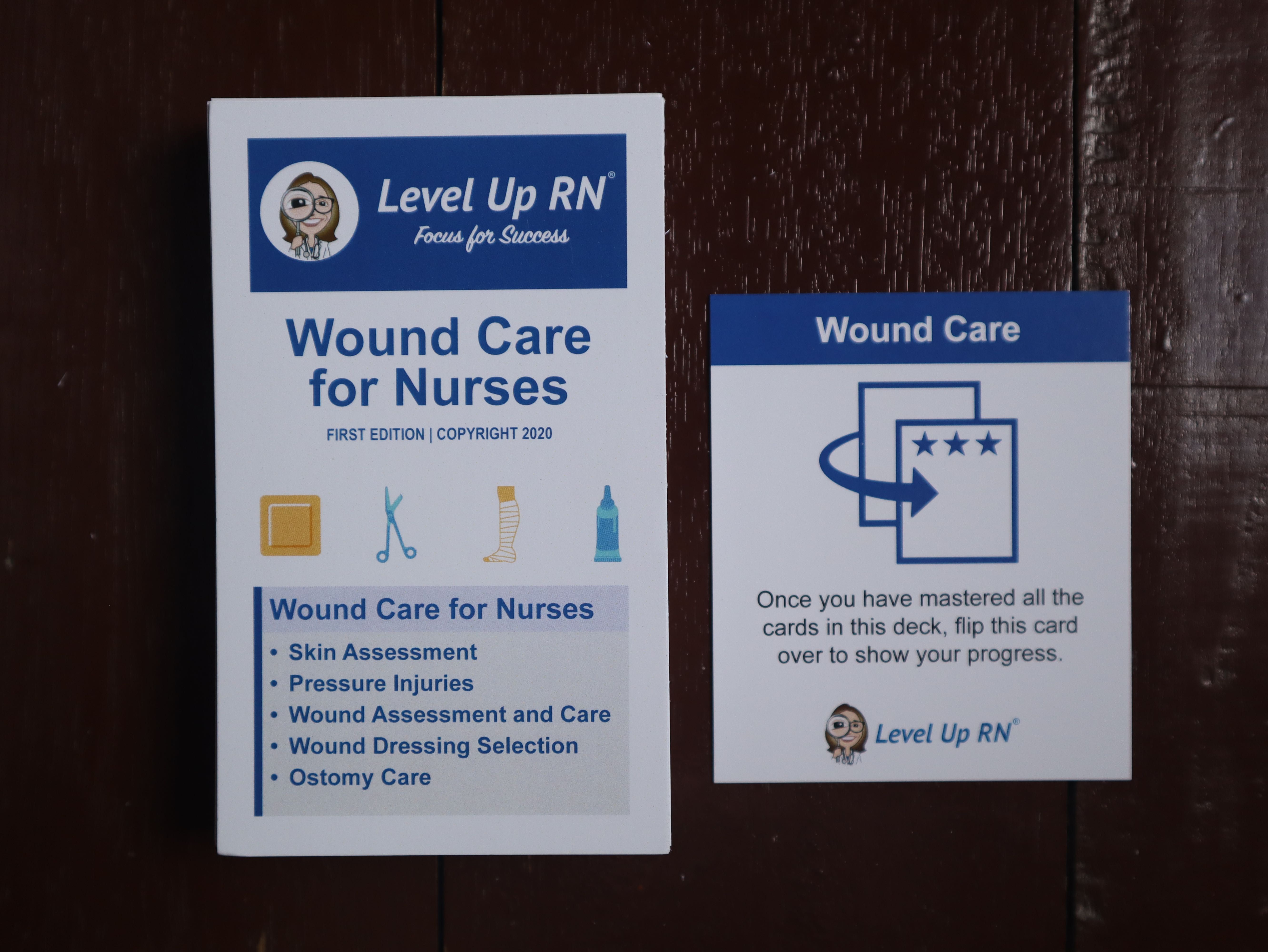 Wound Care for Nurses Flashcards by Level Up RN, Hobbies & Toys, Books ...