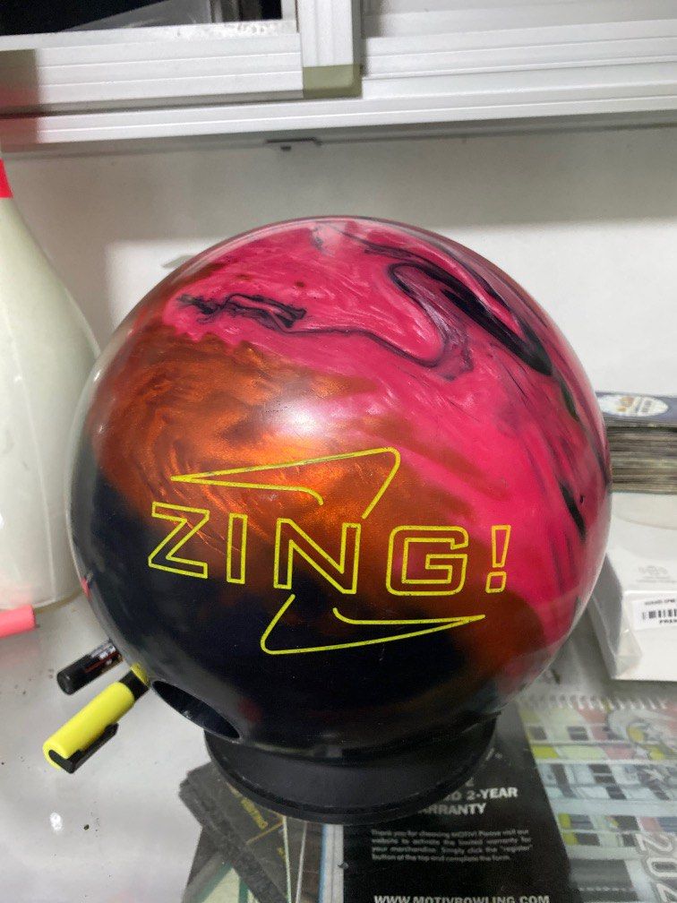 15lbs Zing pearl radical bowling ball, Sports Equipment, Sports & Games ...