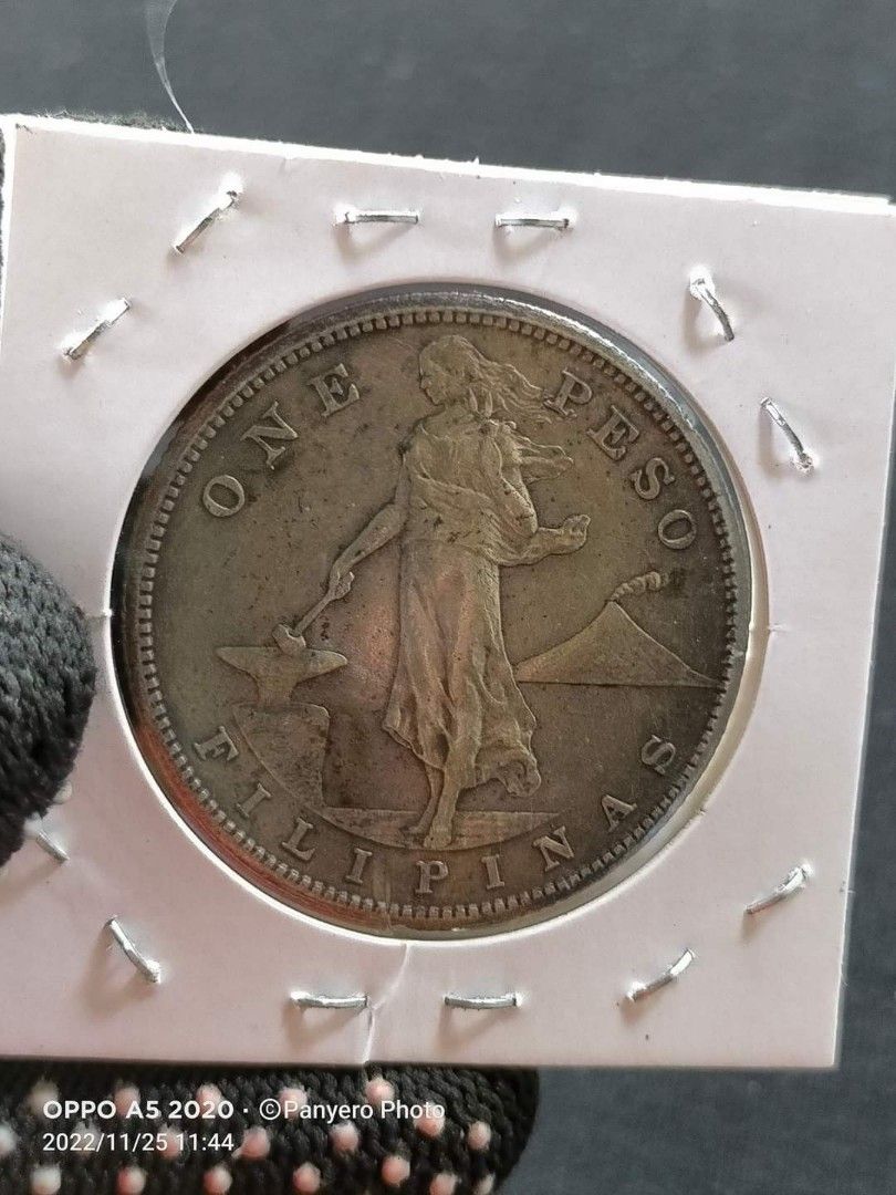 1908s one peso uspi silver coin, Hobbies & Toys, Memorabilia ...