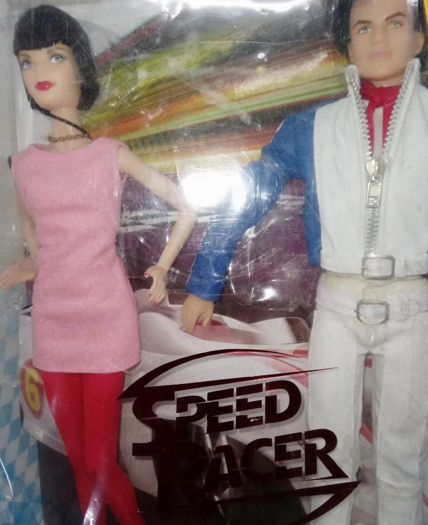 2007 Speed Racer Barbie and Ken Dolls,NRFB! (Pink Label), Hobbies ...
