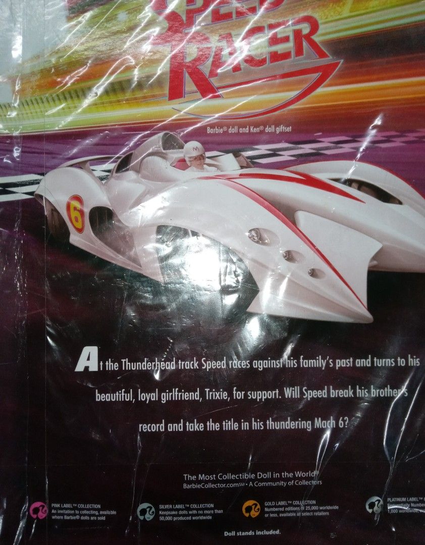 2007 Speed Racer Barbie and Ken Dolls,NRFB! (Pink Label), Hobbies ...