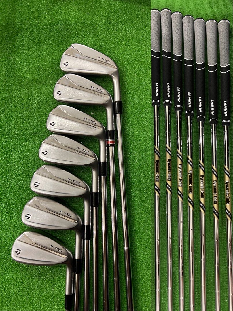 2022 Taylormade P790 Forged Irons (5-A) [With PREMIUM AFTERMARKET Dynamic Gold S400 Tour Issued ...