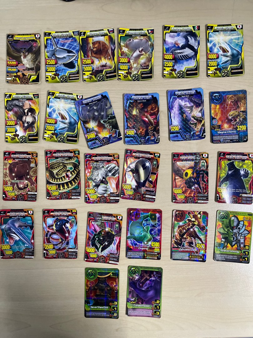 25 Animal Kaiser Cards, Hobbies & Toys, Toys & Games on Carousell