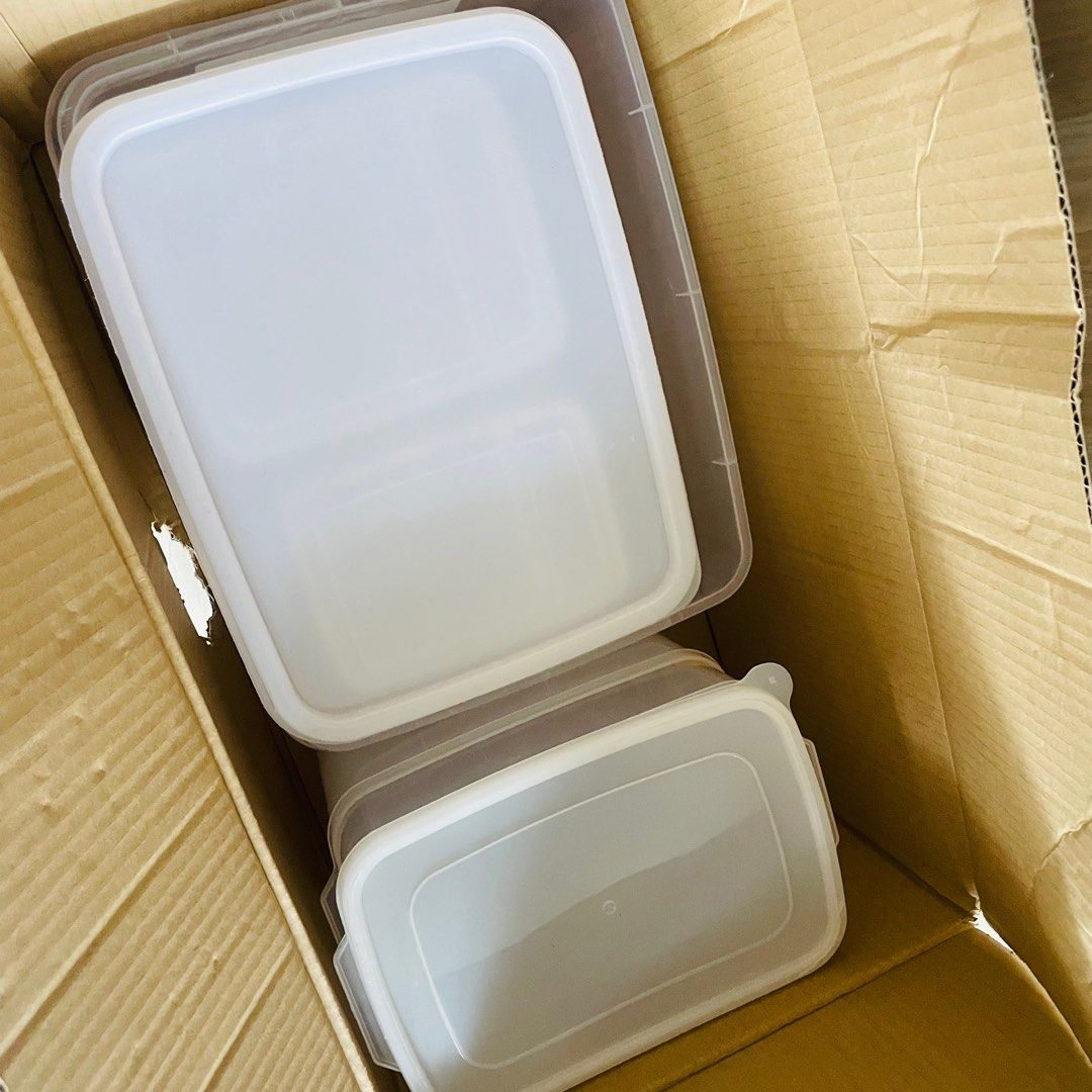 2 metal container multiple plastic container, Furniture & Home Living ...