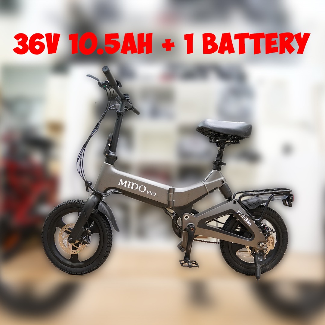 36v 10.5AH Mido PRO Ebike LTA Approved New Tyres, New LED Display Ebike Installment, Sports ...