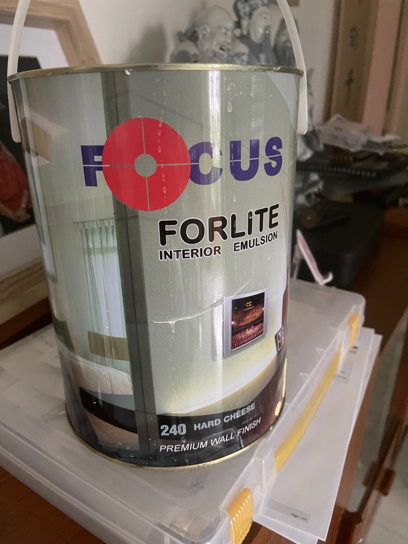 5L Focus Forlite Emulsion Paint, Furniture & Home Living, Home Decor, Wall Decor on Carousell
