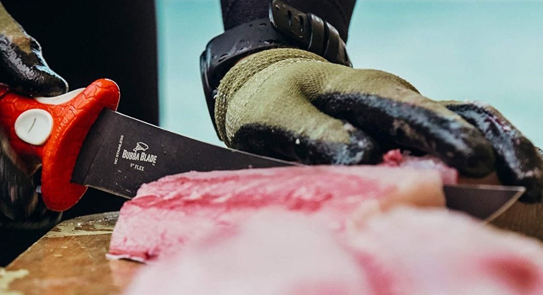 9 INCH BLADE BUBBA Flex Fillet Knife Tapered Flex Blade Flex Scale with ...