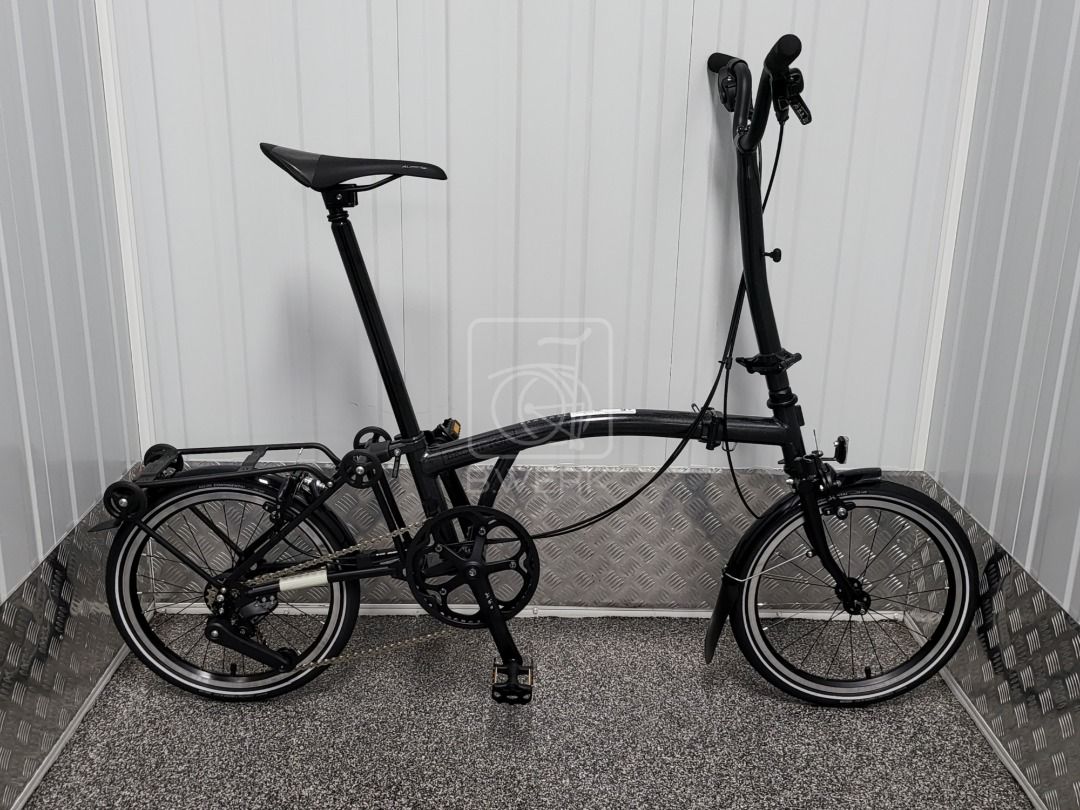 BNIB Brompton P Line Storm Grey H4R High Bar with Roller Frame/Rack 4 ...