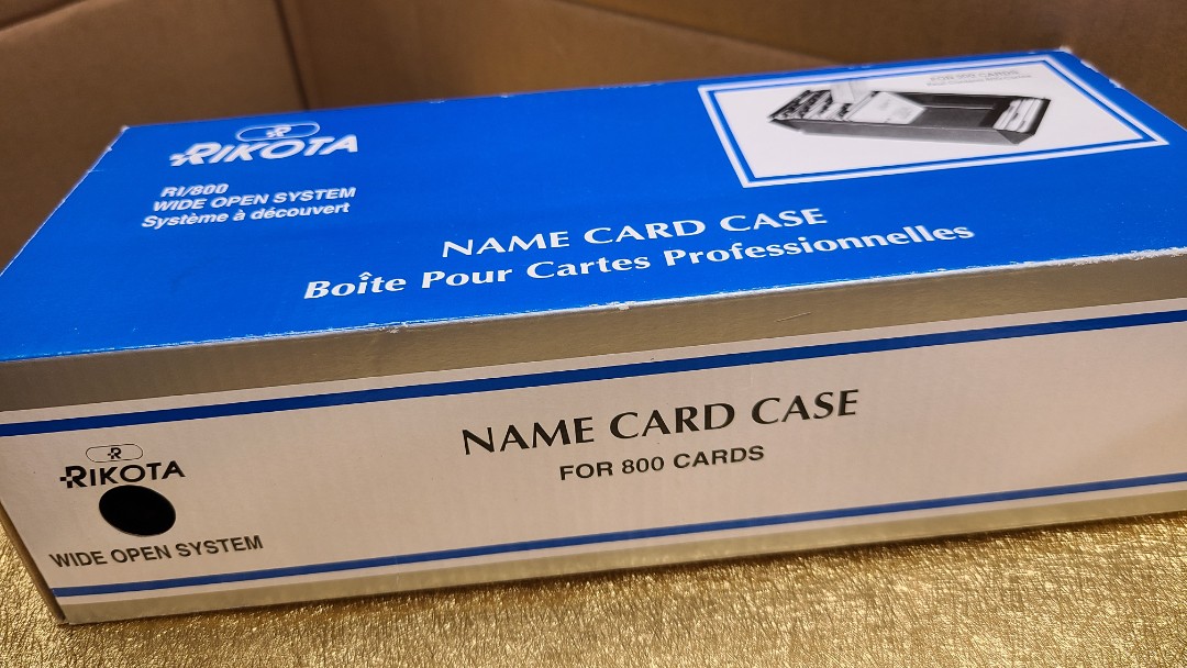咭片盒 Card file case 800 pcs 張, 興趣及遊戲, 手作＆自家設計, 文具 - Carousell