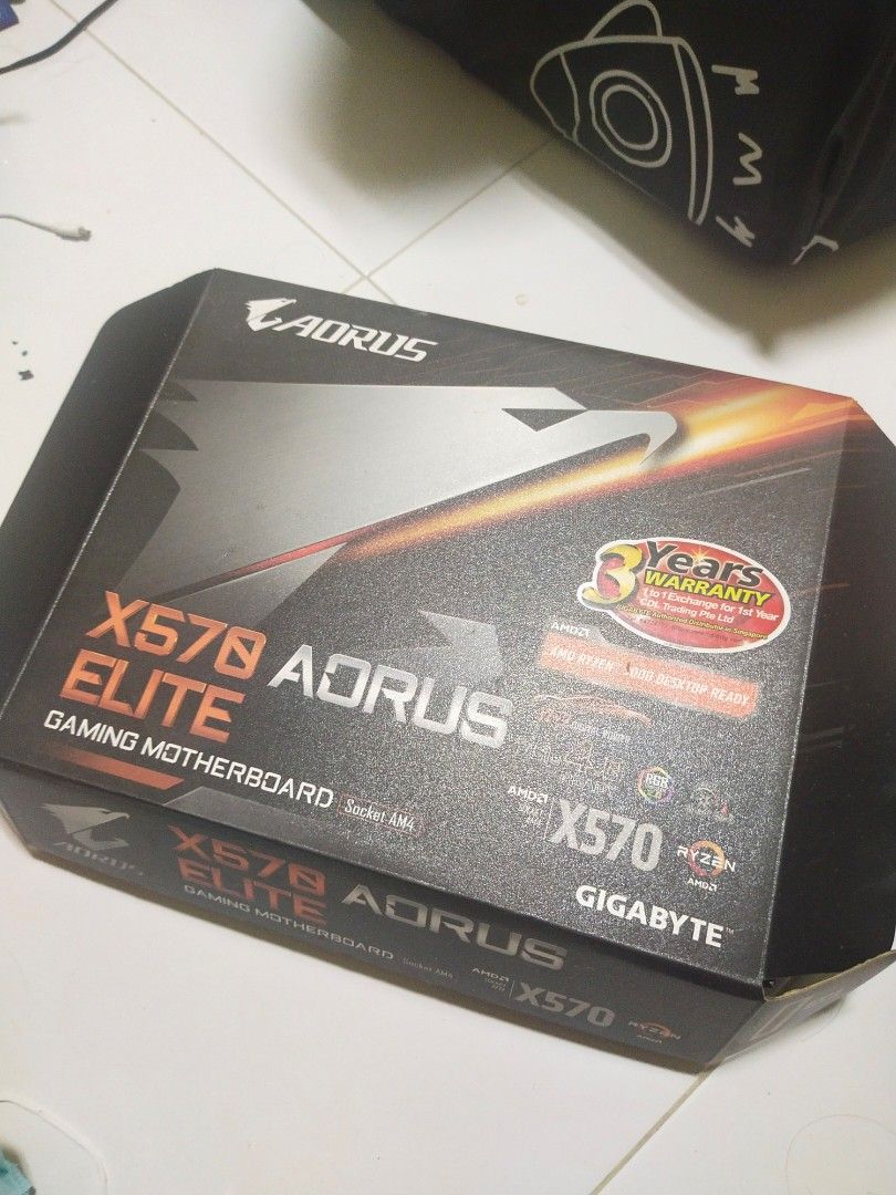 AORUS X570 ELITE Motherboard, Computers & Tech, Parts & Accessories ...