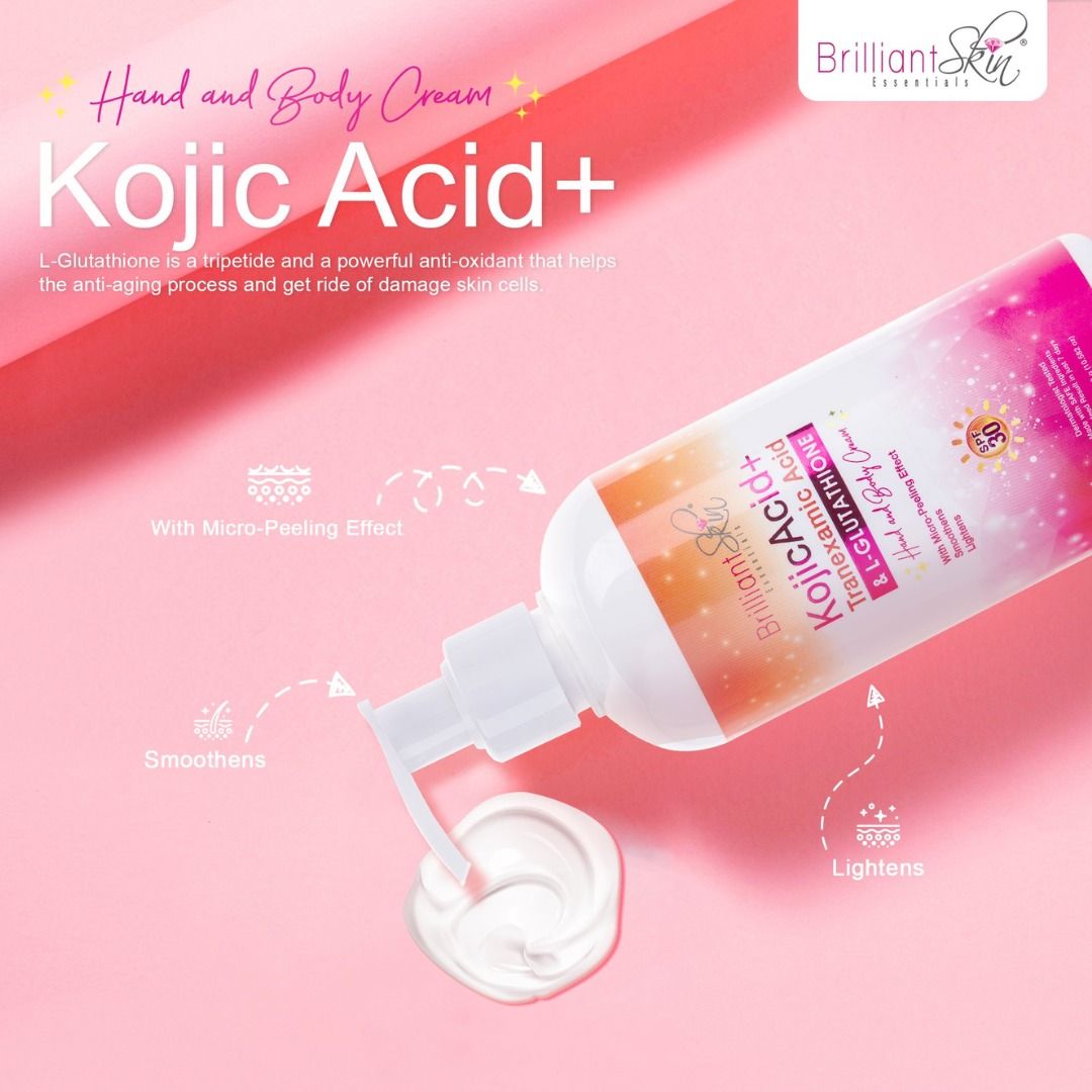 Authentic Brilliant Skin - Kojic Acid Tranexamic Acid & L-Gluta Hand ...