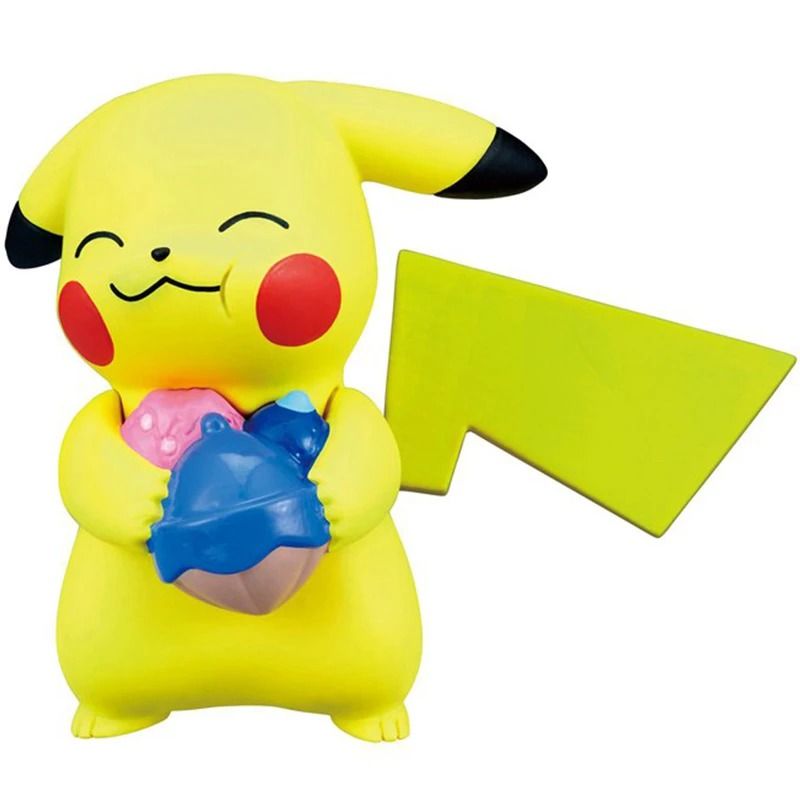 Authentic Takara Tomy Pikachu Gengar Dratini Yamper Chespin Eating ...