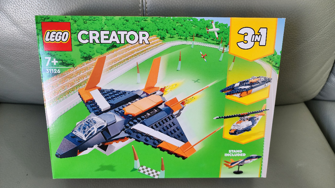 (Available now) LEGO CREATOR 3-in-1 31126 Supersonic Jet, Hobbies ...