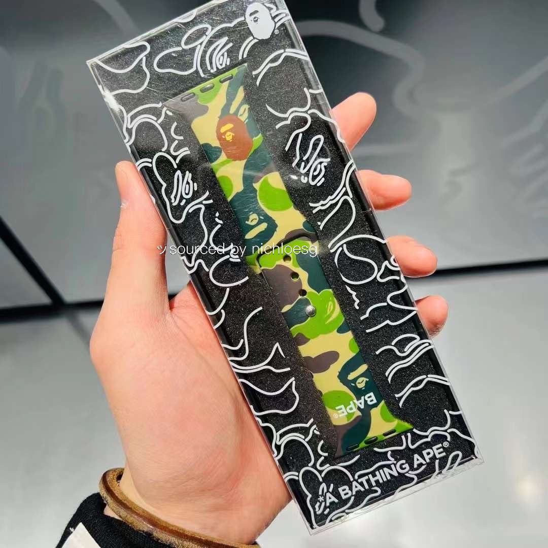 BAPE APPLE NEON / ABC CAMO WATCH BAND, Men's Fashion, Watches ...