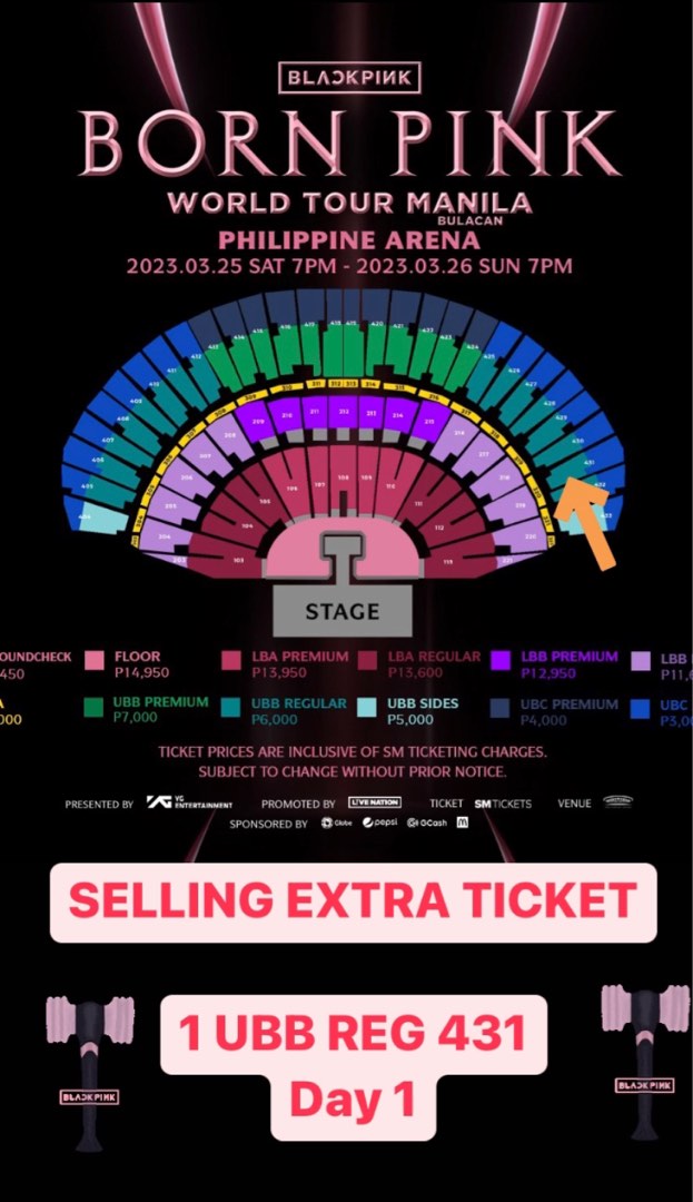 BLACKPINK- BORN PINK IN BULACAN, Tickets & Vouchers, Event Tickets on ...