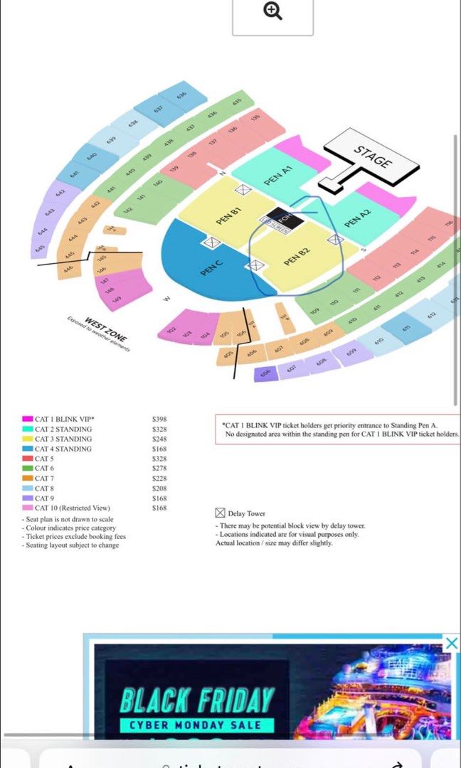 BLACKPINK WORLD TOUR [BORN PINK] SINGAPORE, Tickets & Vouchers, Event ...
