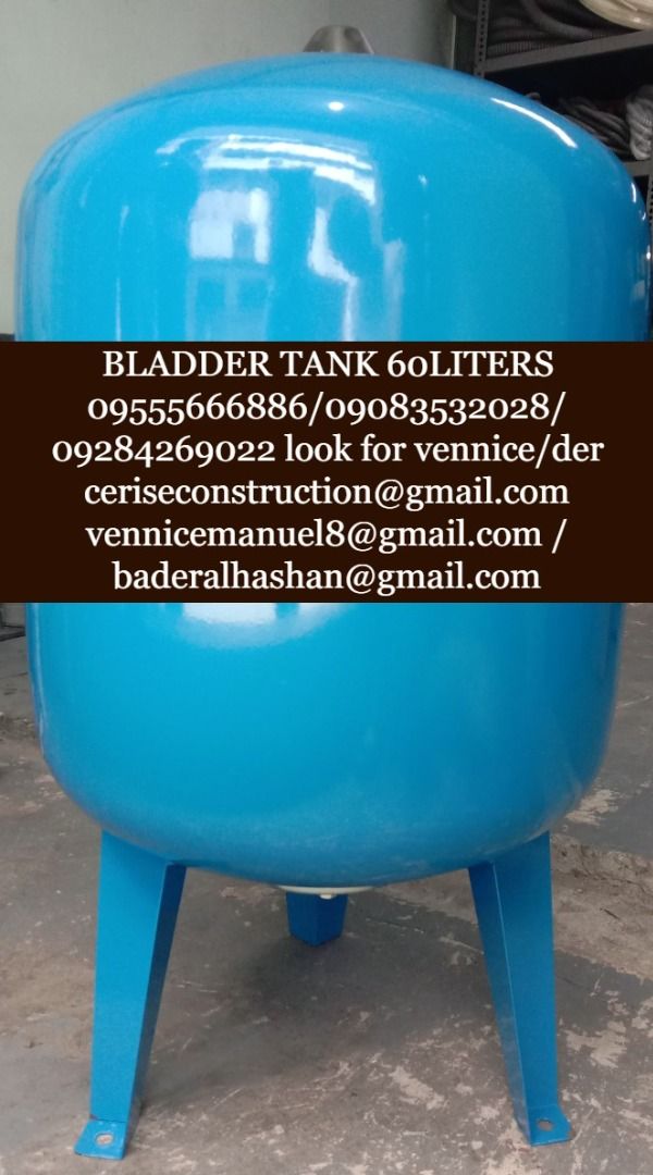 BLADDER TANK 60LITERS, Commercial & Industrial, Construction & Building ...