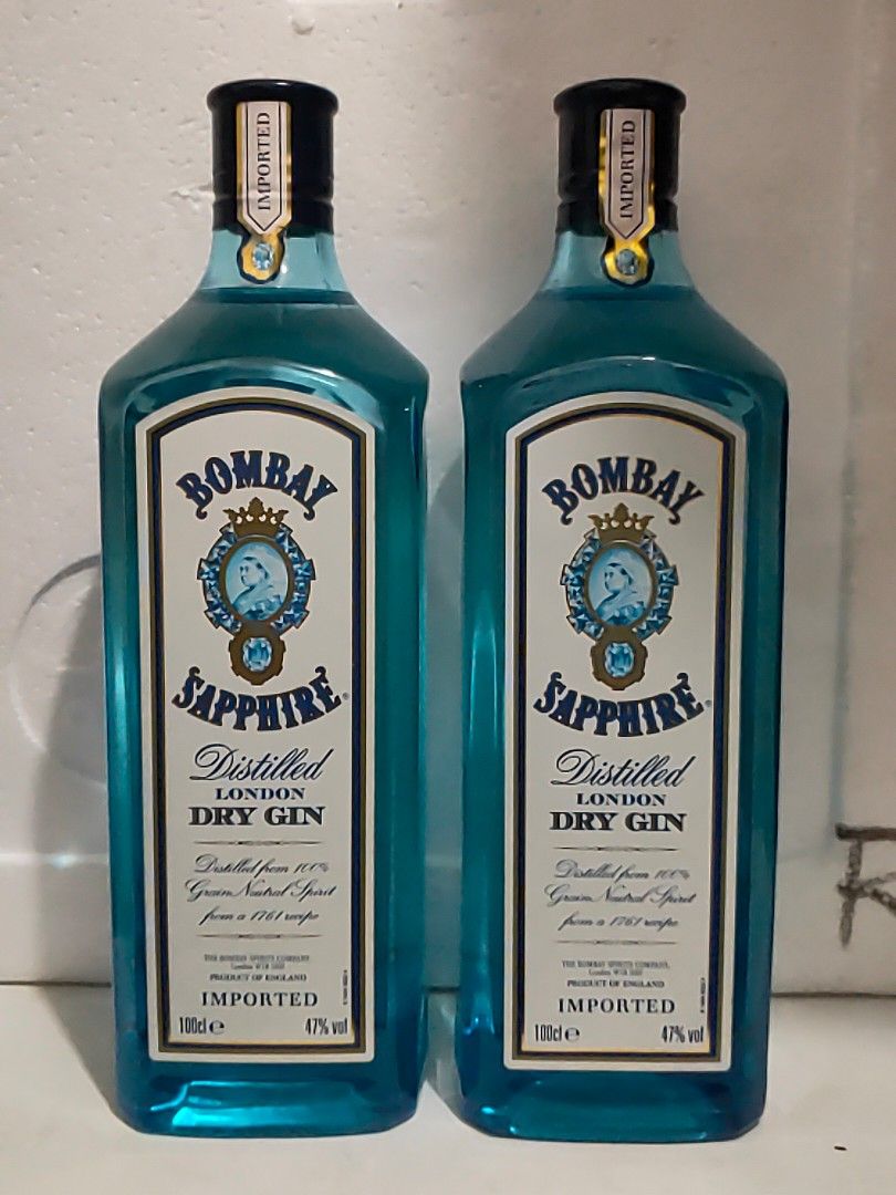 Bombay Sapphire Dry Gin 1L, Food & Drinks, Beverages on Carousell