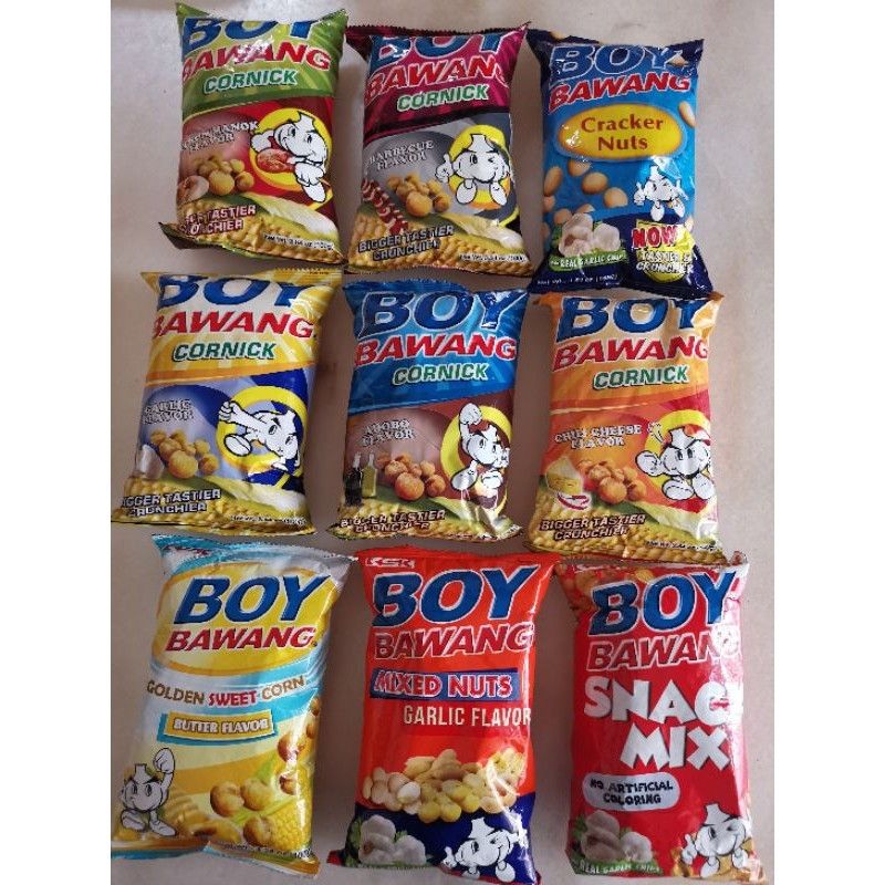 Boy bawang Philippines local Philippino snacks mixed nuts cracker bar ...