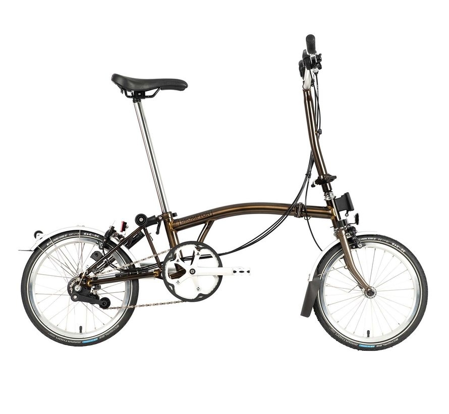 BROMPTON C LINE EXPLORER BLACK LACQUER 6 SPEED MID BAR, Sports ...