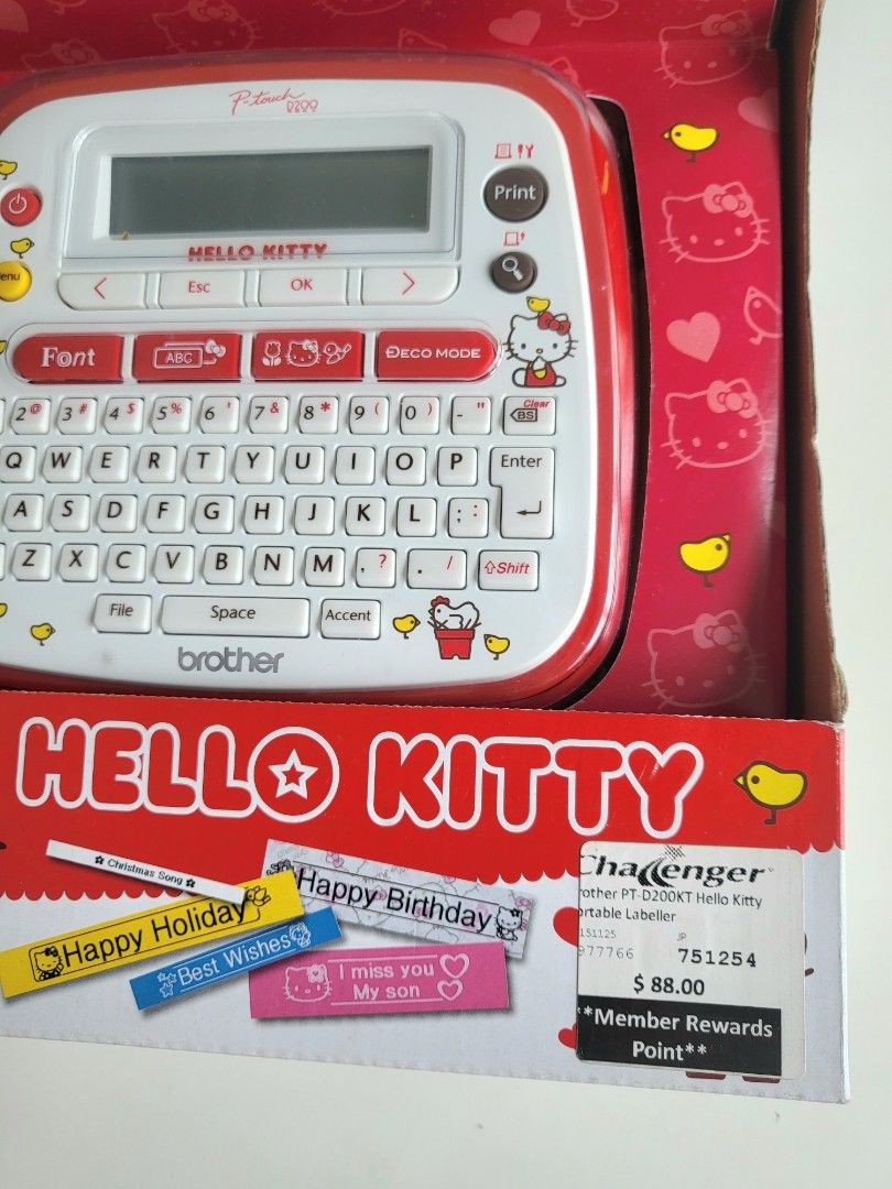 Brother P-touch D200KT Labelling Printer (Hello Kitty), Computers ...