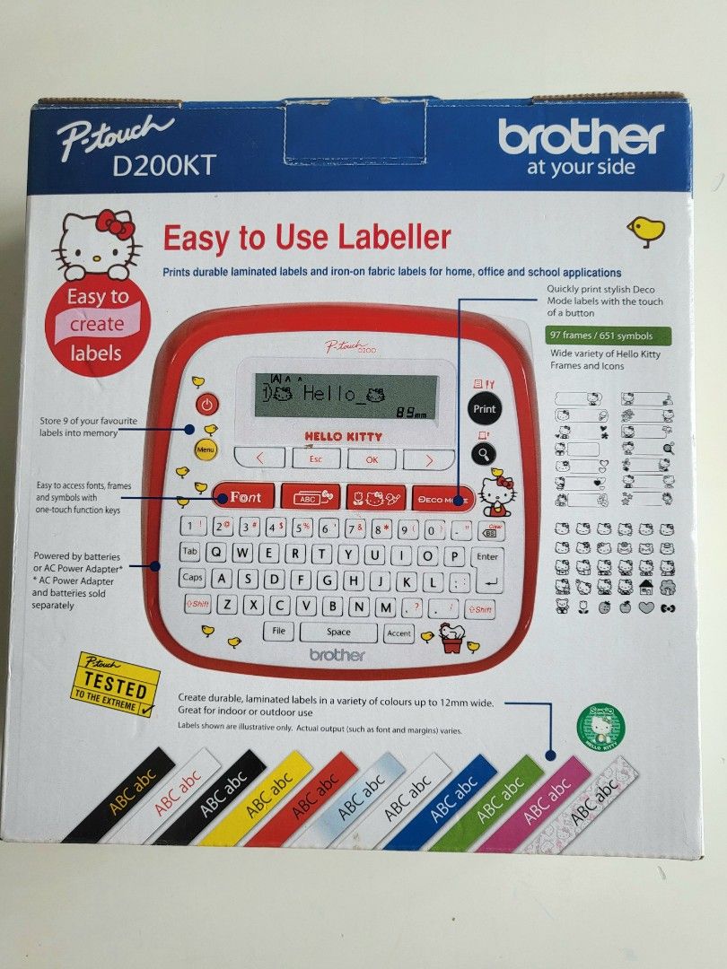 Brother P-touch D200KT Labelling Printer (Hello Kitty), Computers ...