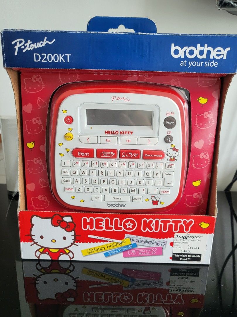 Brother P-touch D200KT Labelling Printer (Hello Kitty), Computers ...