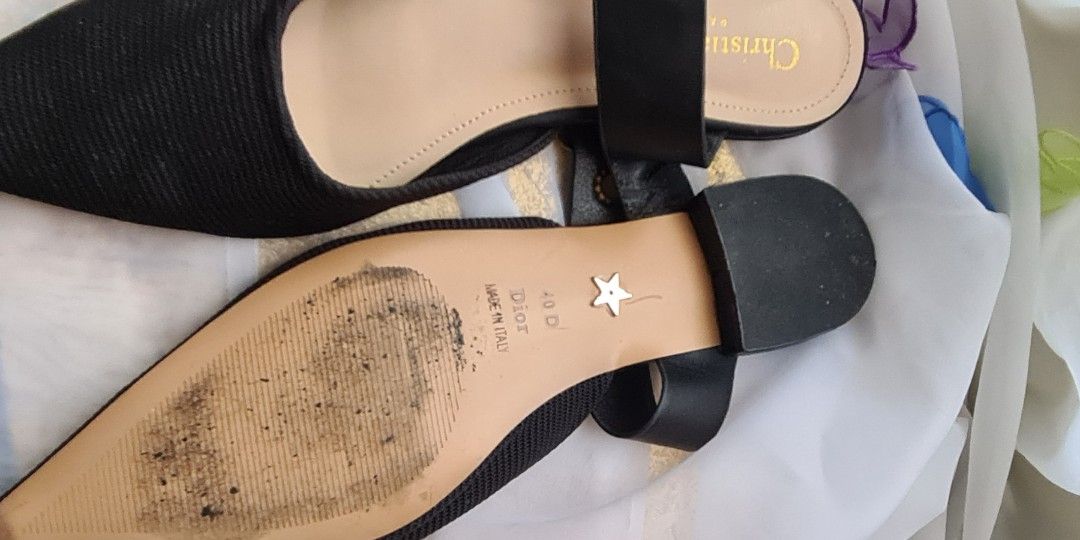 CD fabric ballerina mules bundle sale Stephanie heels, Women's Fashion ...