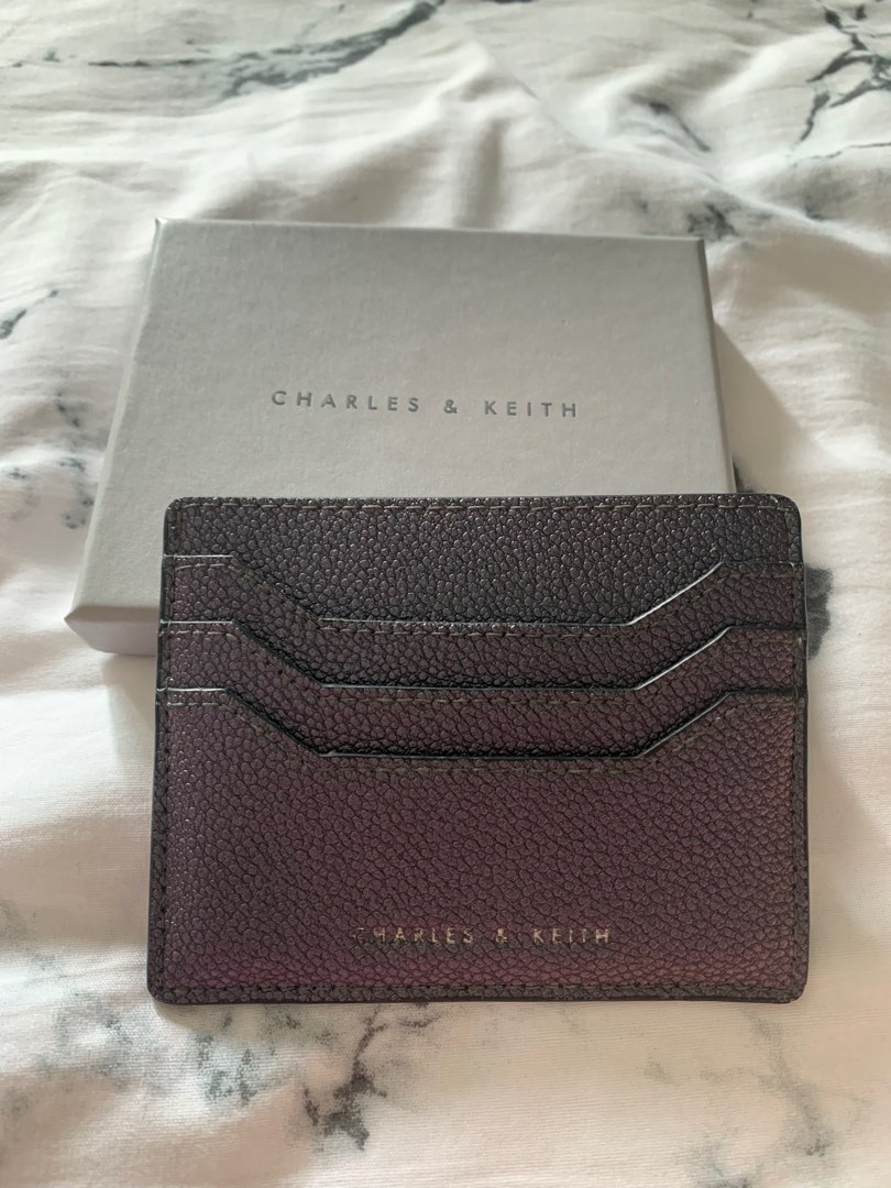 Charles & Keith Card Holder Peacock, Women's Fashion, Bags & Wallets ...