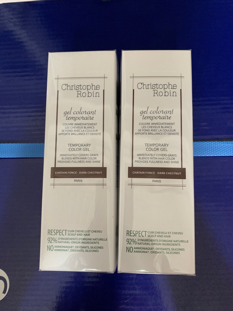 Christophe Robin: Hair colour gel dark chestnut - non chemical, Beauty ...