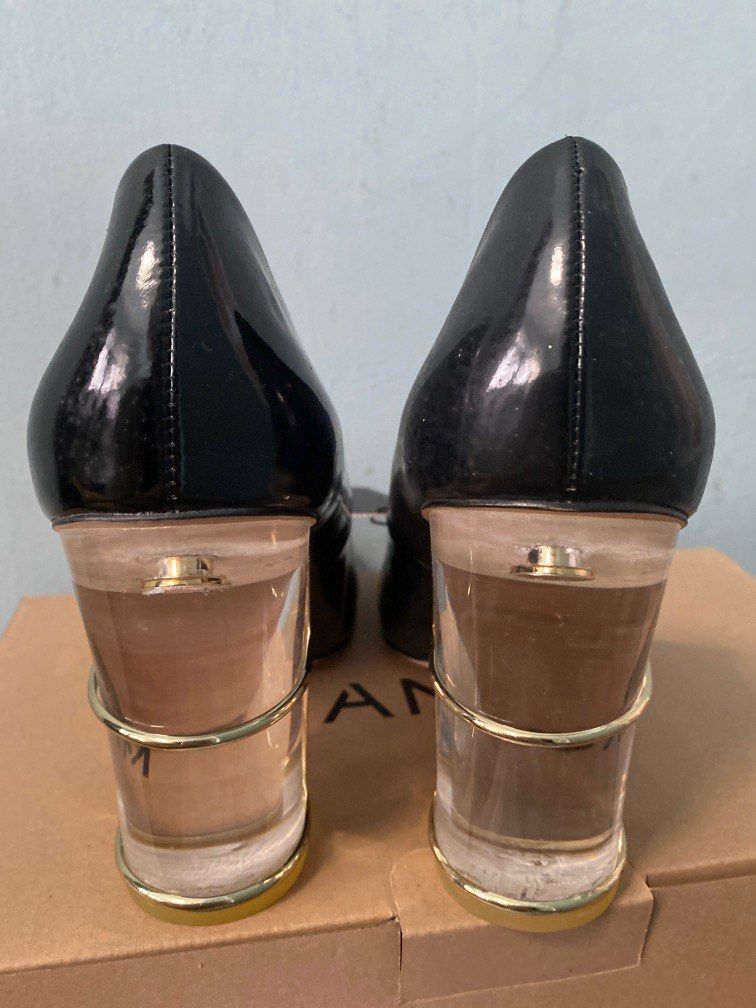 (Clearance - New with defects) Zara - See-through transparent /gold ...