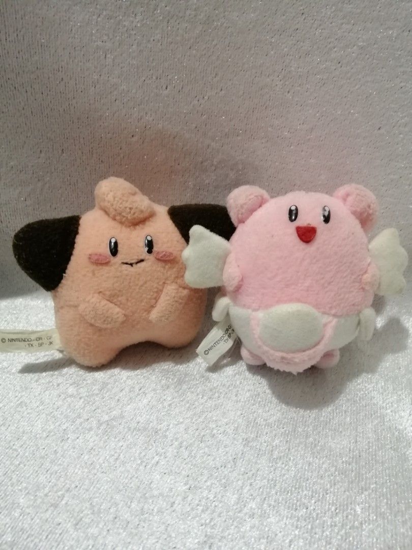 Cleffa and Blissey Plush Toy, Hobbies & Toys, Toys & Games on Carousell