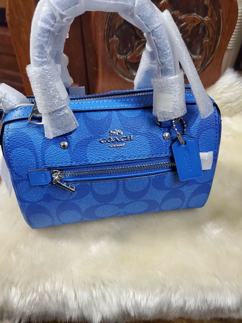 COACH Mini Rowan Crossbody In Signature Canvas, Luxury, Bags & Wallets ...
